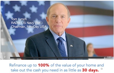 New Day Mortgage's "Admiral Lynch" Creeps Out This Vet Viewer ...