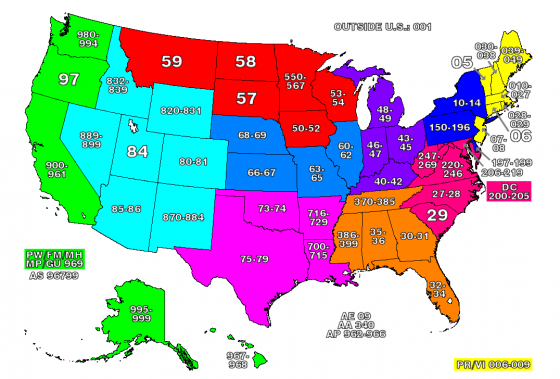 USA ZIP Code Postal Code List United States Post Code Deadly