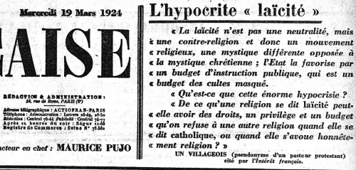 Retour sur la notion de laïcité, dénaturée et dévoyée par la République ...